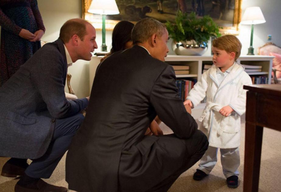 Δείτε τη στιγμή που ο πρίγκιπας George γνώρισε τον Barack Obama ...
